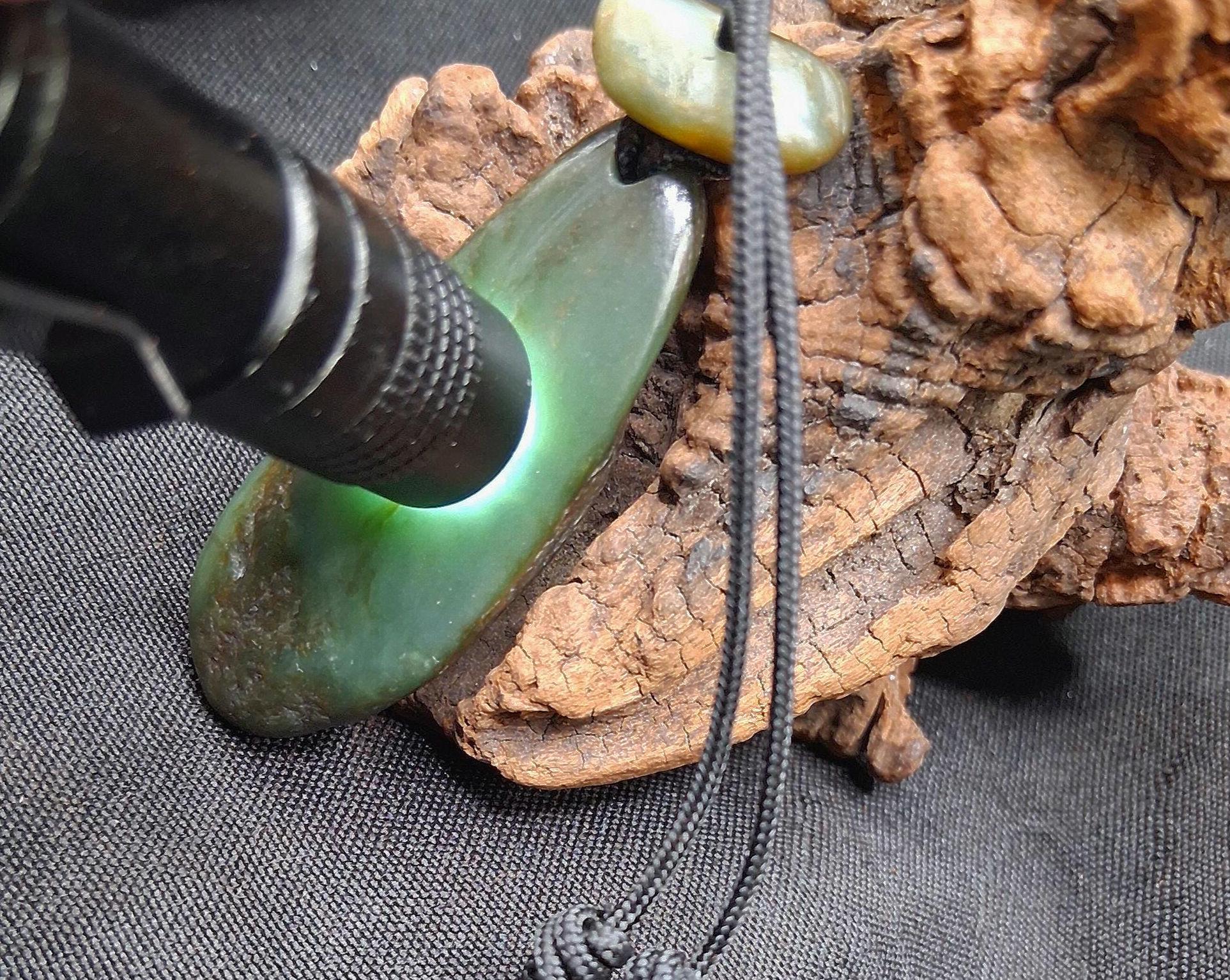 Big Sur Vulcan Nephrite Jade Stone Pendant. - Etsy