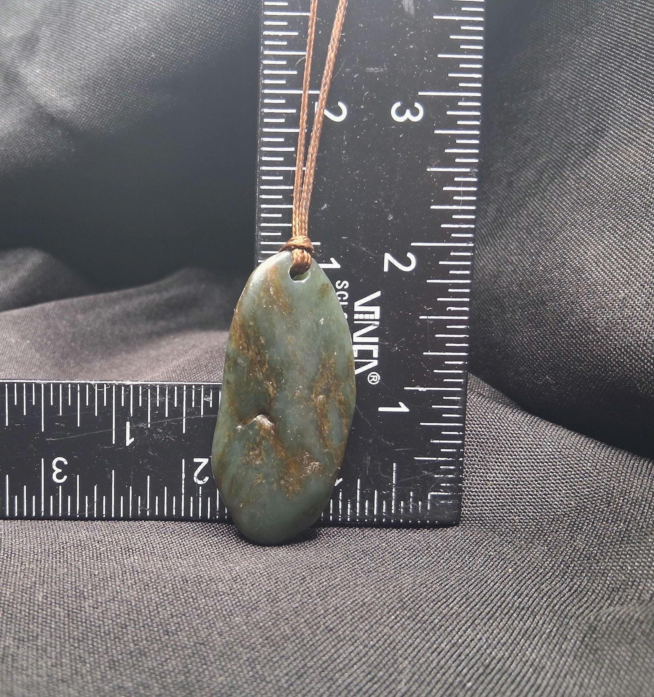Big Sur Light Blue Green Vulcan Nephrite Jade Stone Pendant. - Etsy