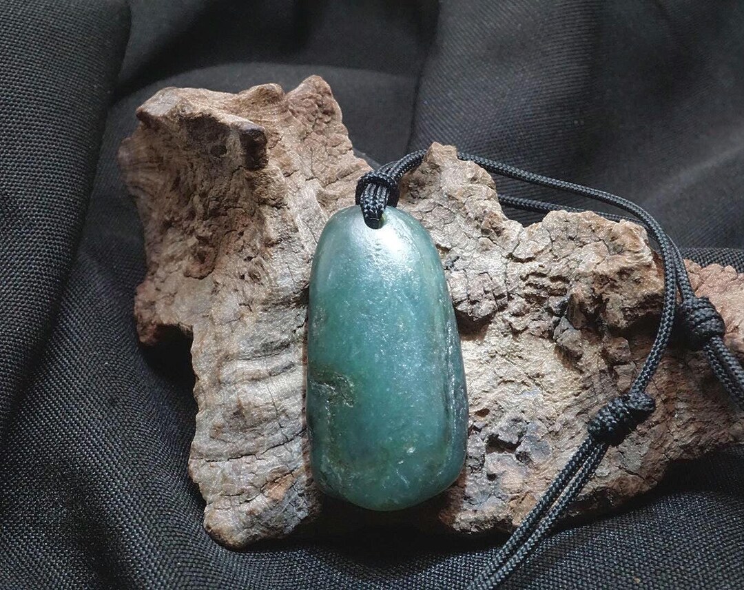 Big Sur Blue Green Nephrite Jade Stone Pendant. - Etsy