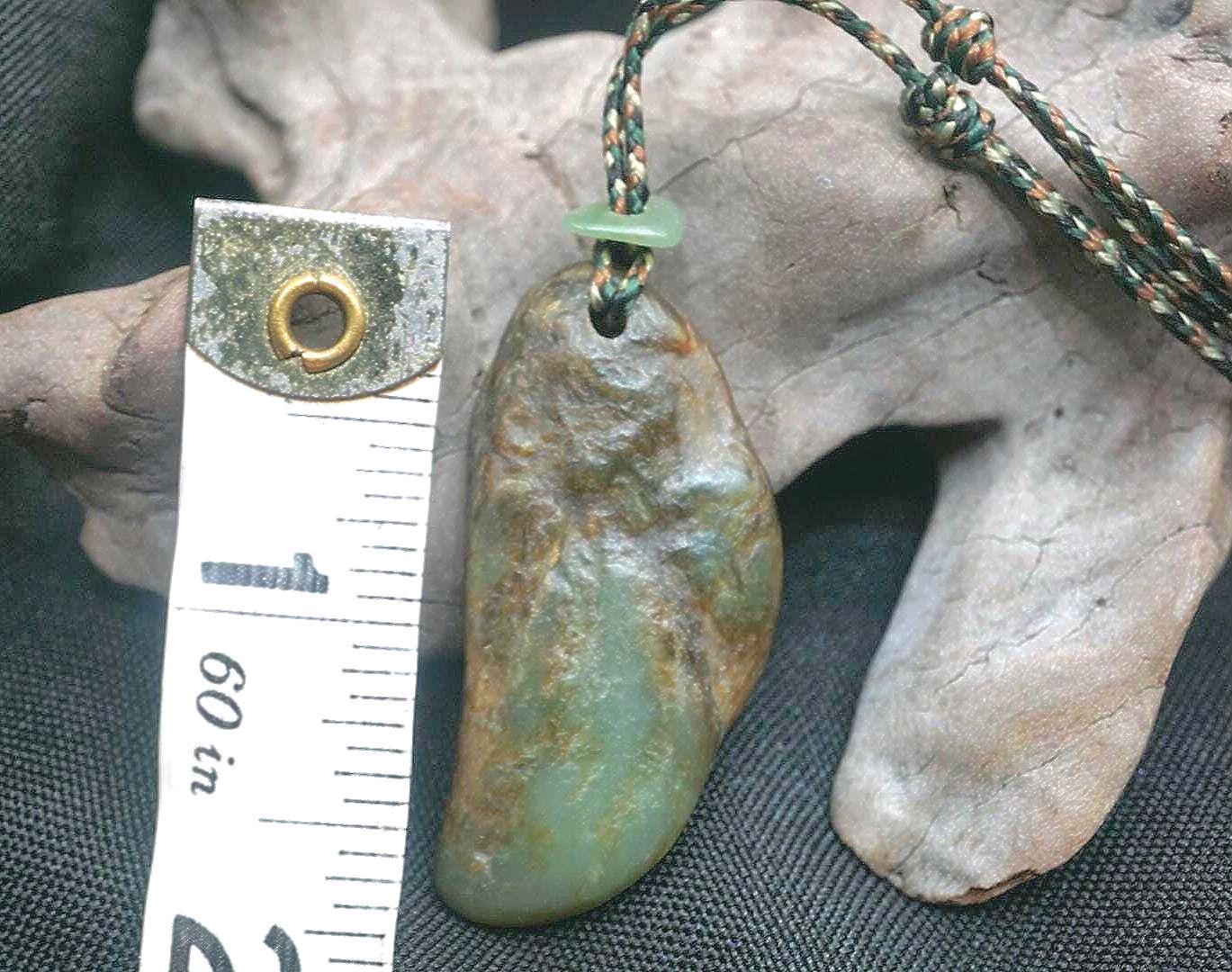 Big Sur Vulcan Nephrite Jade Stone Pendant. - Etsy