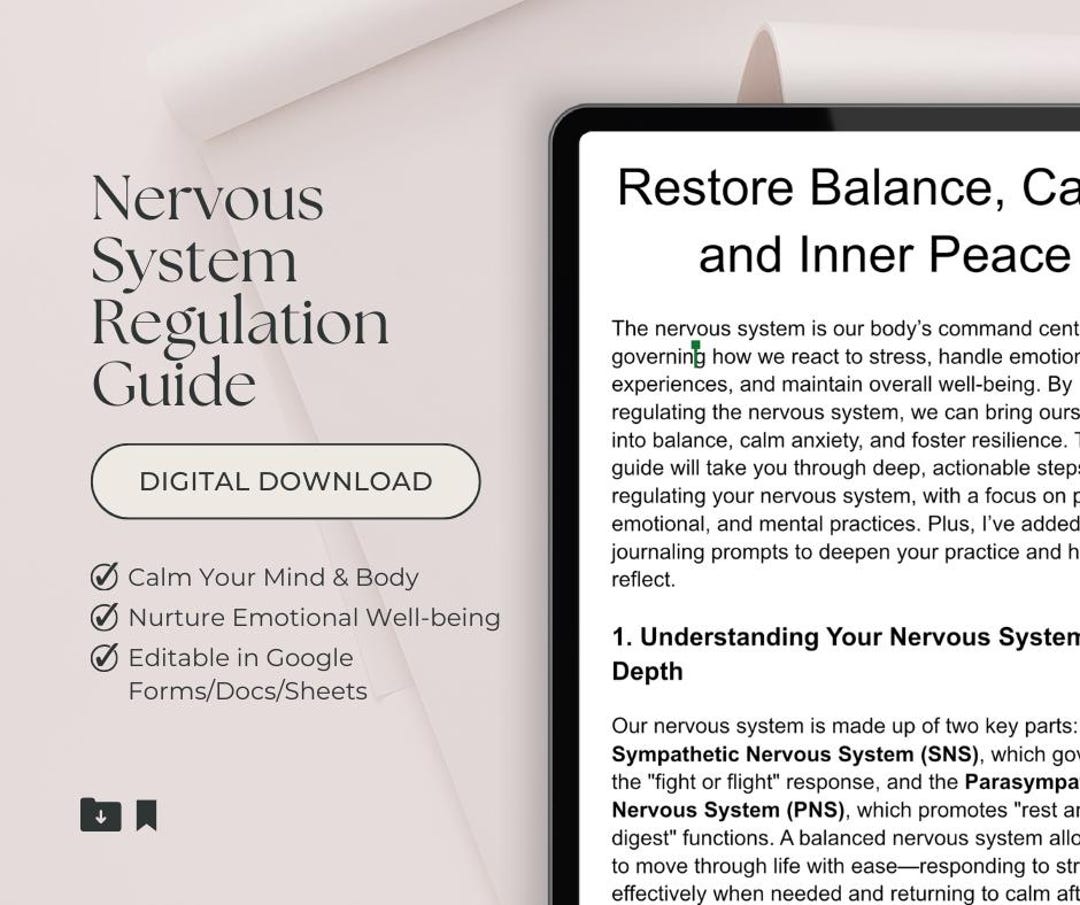 Nervous System Regulation Guide – Techniques for Stress Relief, Calm ...