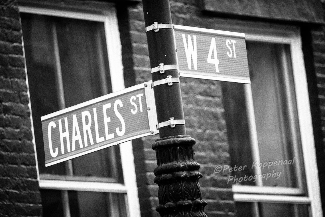 West 4th Street Charles Street Sign, Greenwich Village, West Village ...