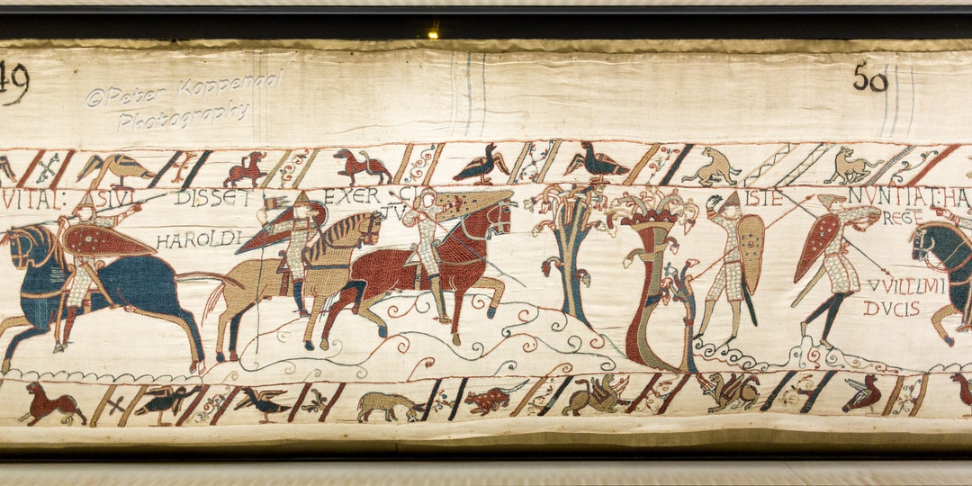 Bayeux Tapestry, Prints 6-10, William the Conquerer, English Tapestry ...