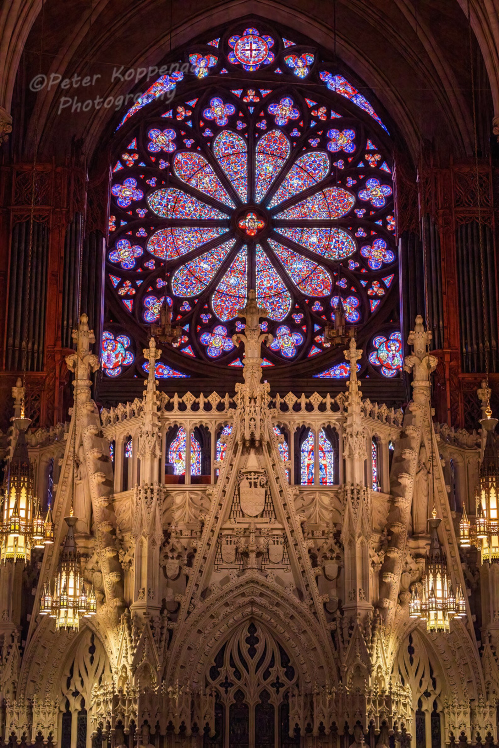 Rose Window Photo, Cathedral Basilica Sacred Heart Stained Glass ...