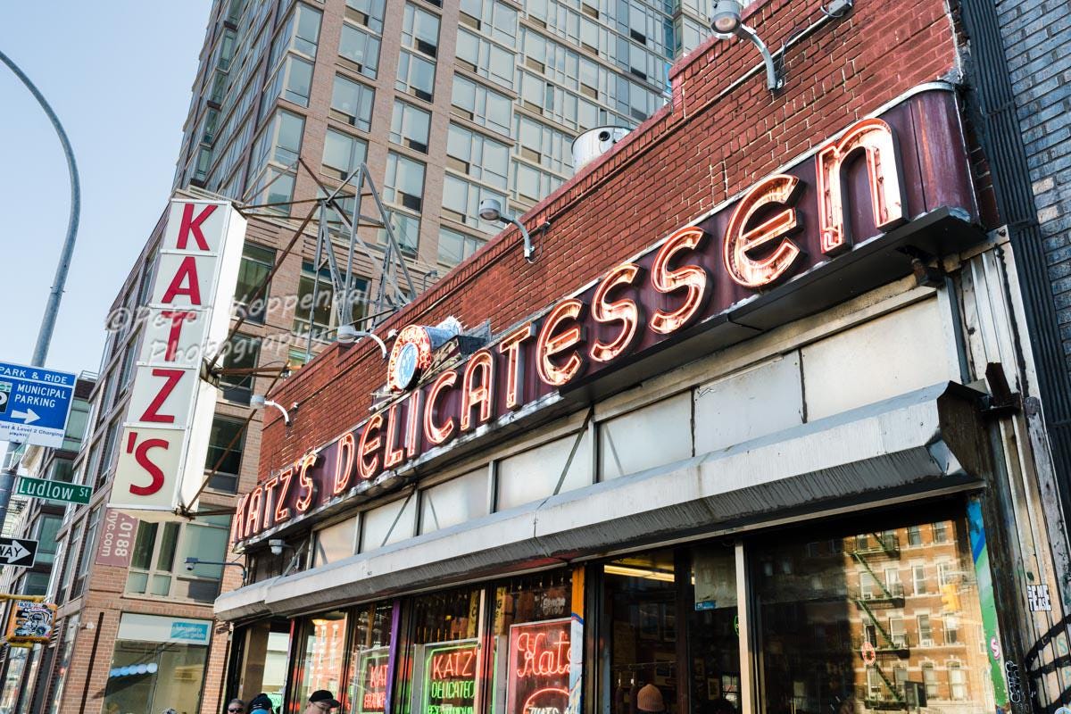 Katz's Delicatessen, Lower East Side Deli, Houston Street and Ludlow ...