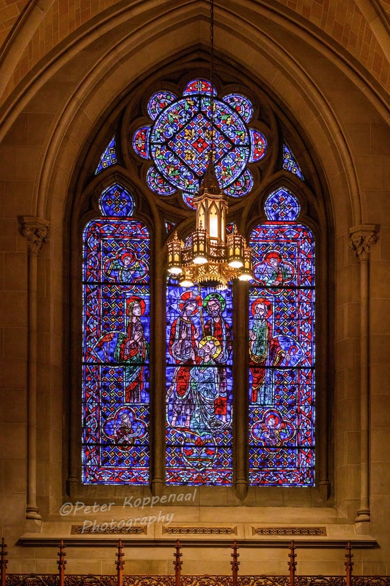 Stained Glass Windows In Gothic Cathedrals