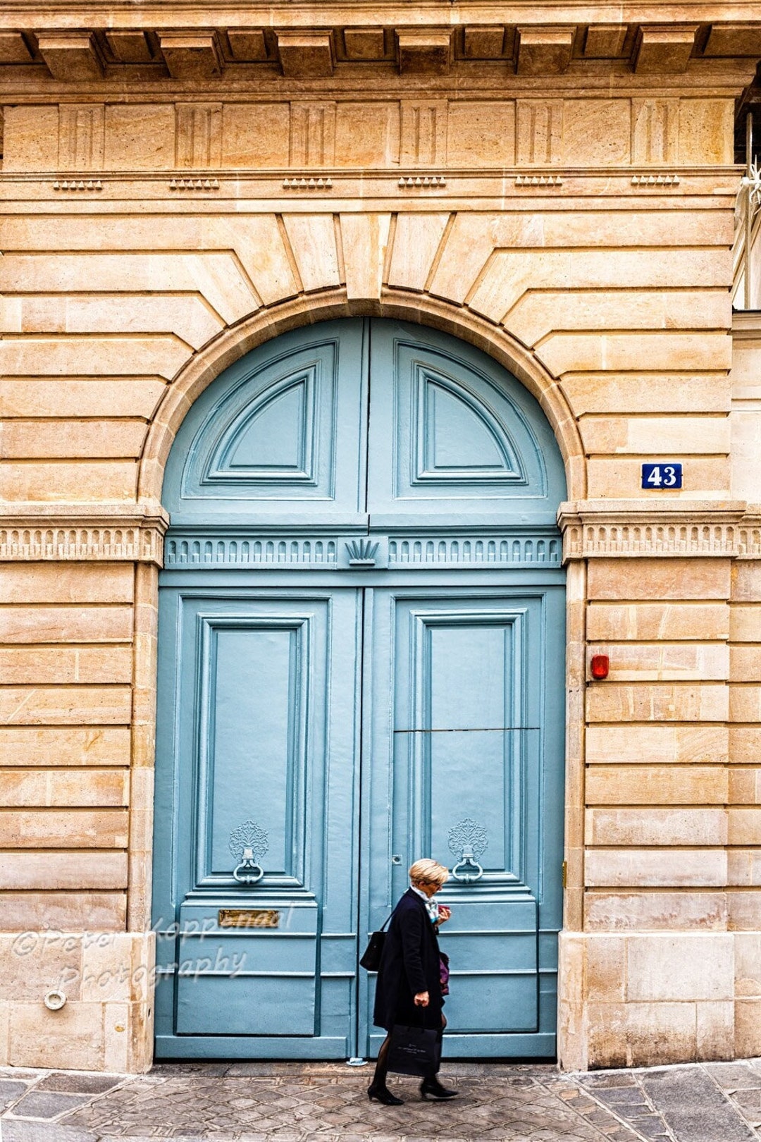 French Woman and Blue Door, Paris Photography, France Fine Art, Rustic ...