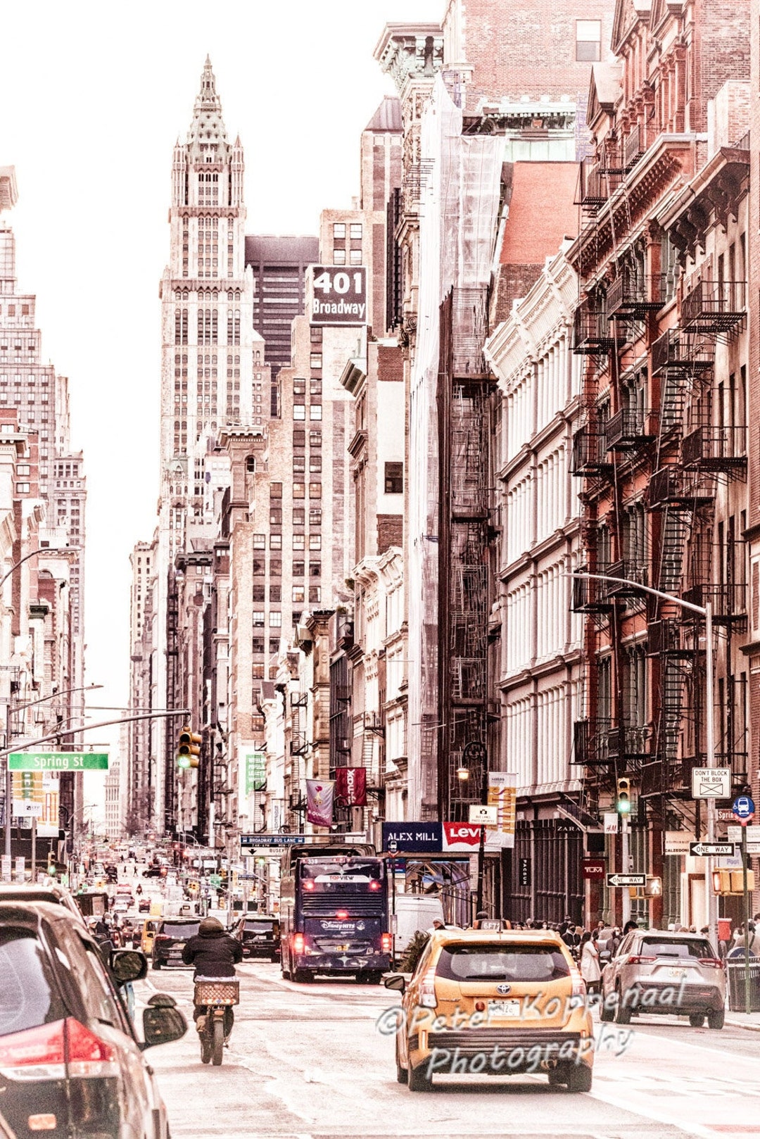 Broadway and Spring Street in SOHO, New York City Wall Art, NYC ...