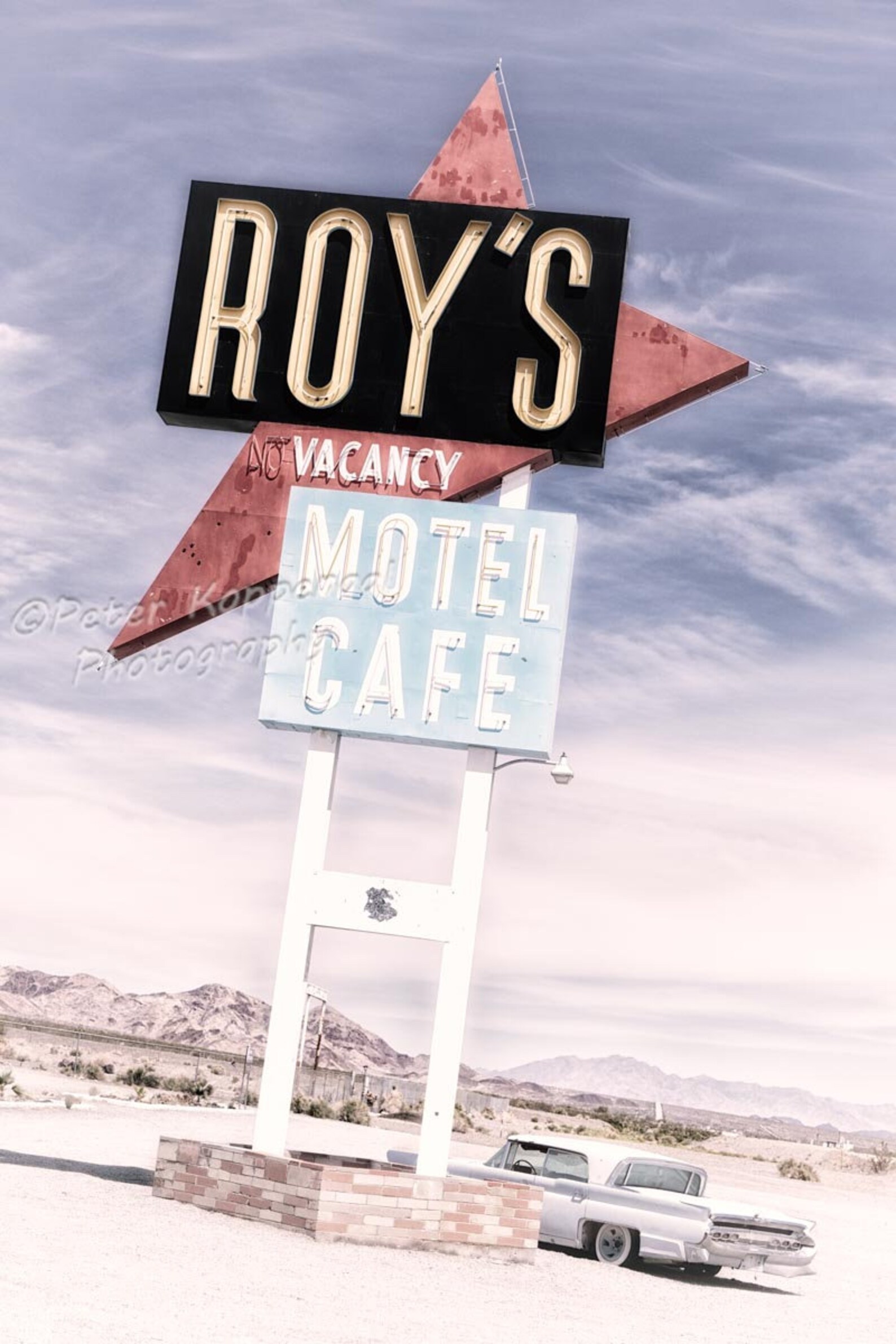 Roy's Motel Cafe Sign, Route 66 Retro Roadside Motel Decor, Southwest ...