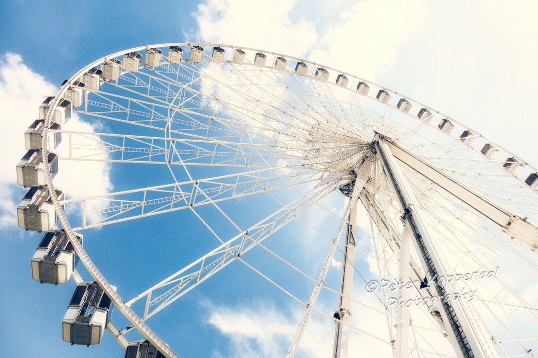 Paris Big Wheel Photo, Roue De Paris Ferris Wheel Print, Paris ...