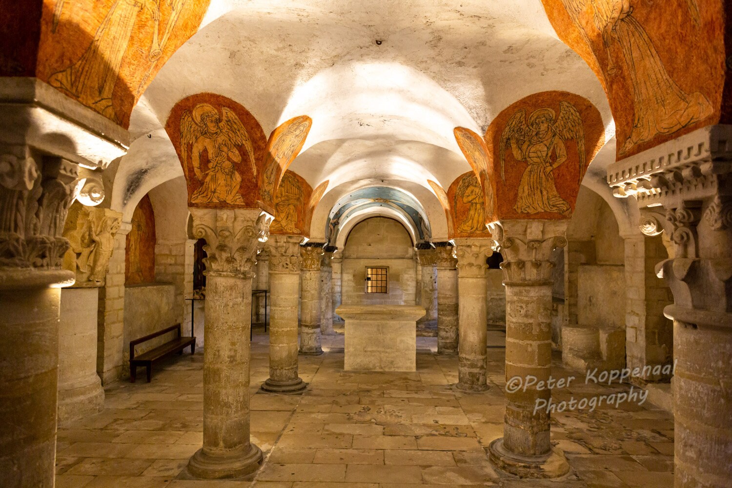 Ancient Roman Crypt Notre Dame De Bayeux Cathedral, French Medieval ...