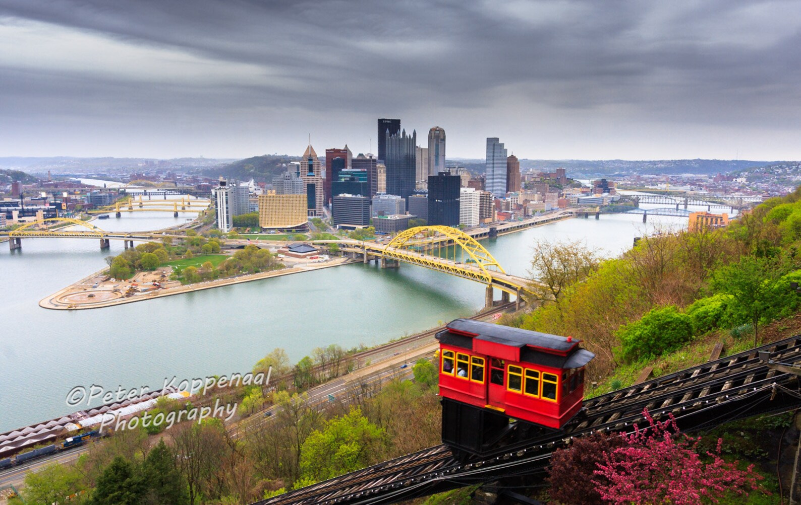 Pittsburgh Skyline Print, Duquesne Incline, Pittsburgh Photography ...