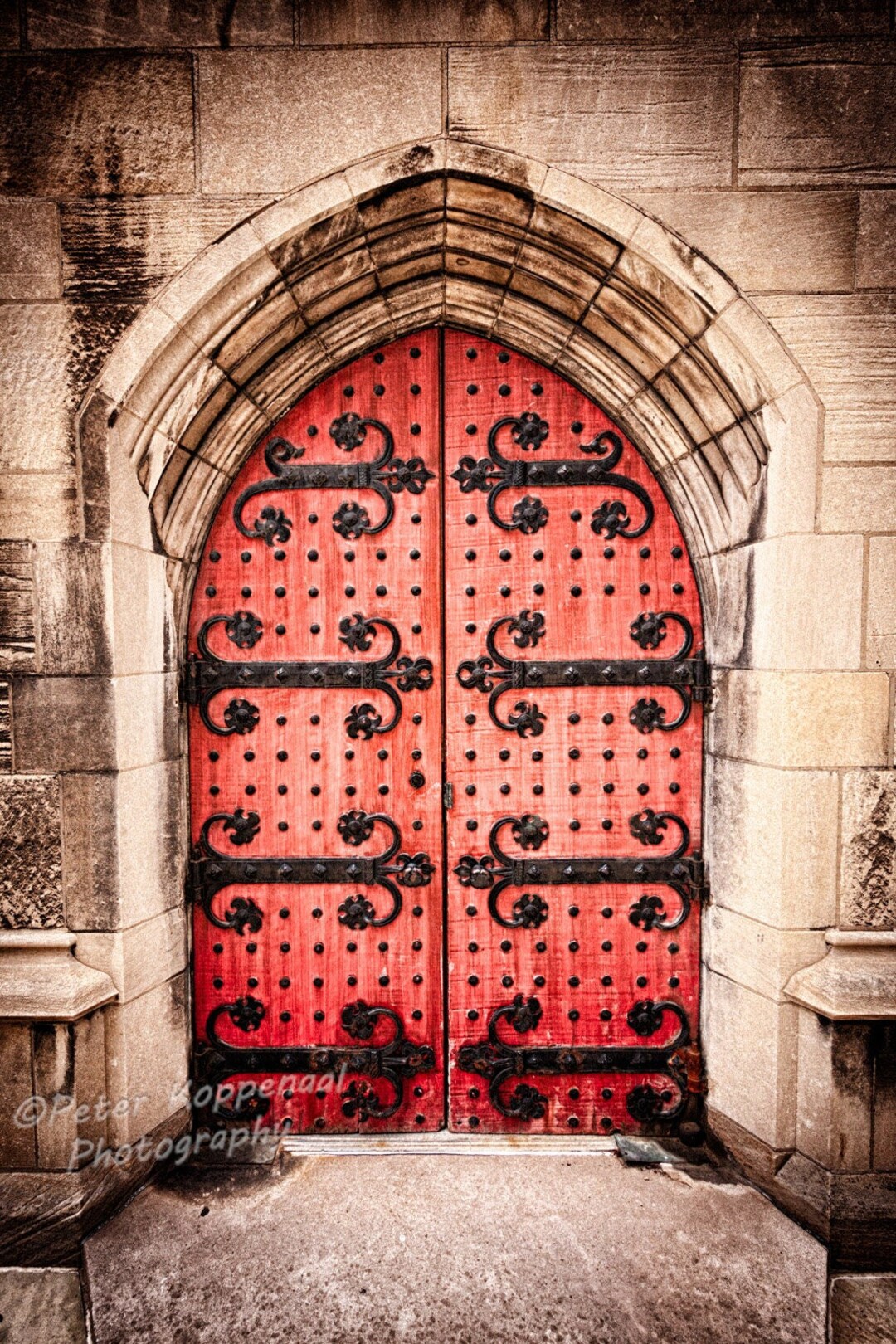 Heinz Chapel Rustic Oak Door Print, Pittsburgh Photography, Historic ...