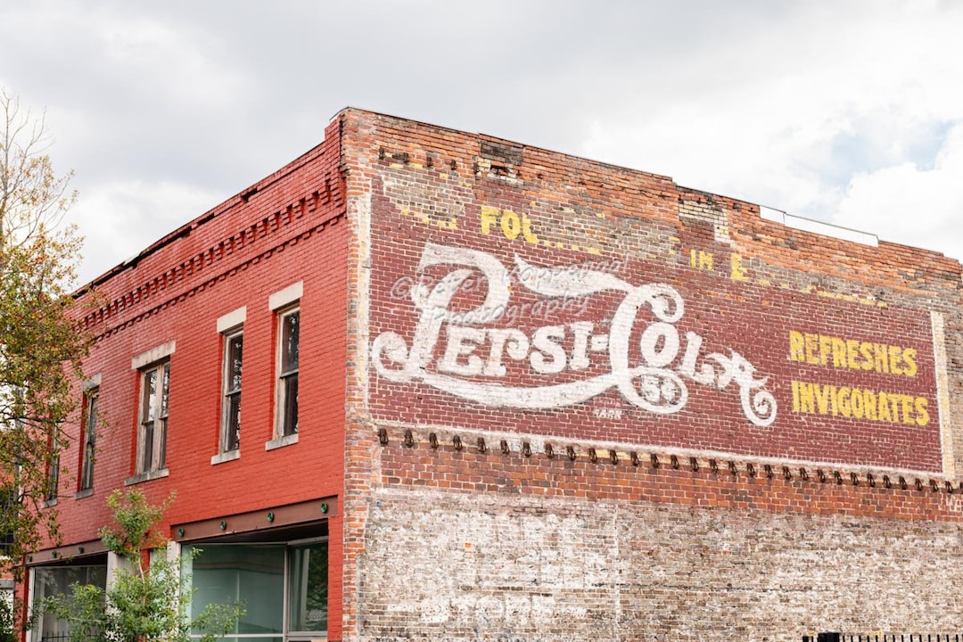 Pepsi-cola Vintage Advertisement Sign, Birmingham Alabama, Historic ...