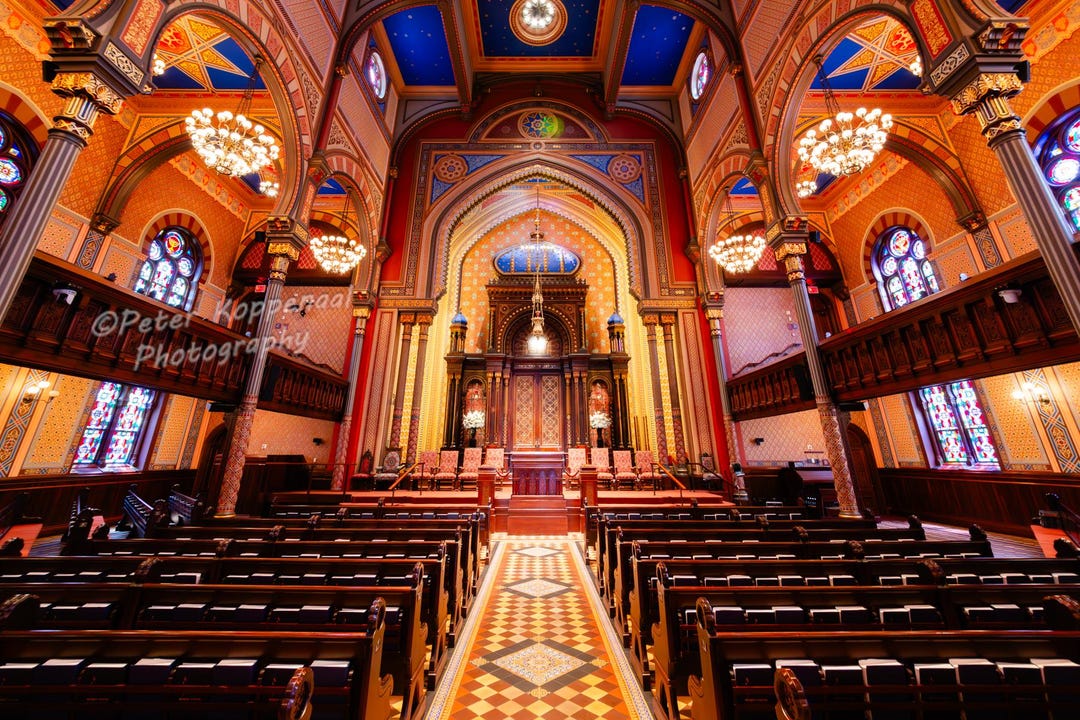 Central Synagogue Print, New York City Photography, Jewish Architecture ...