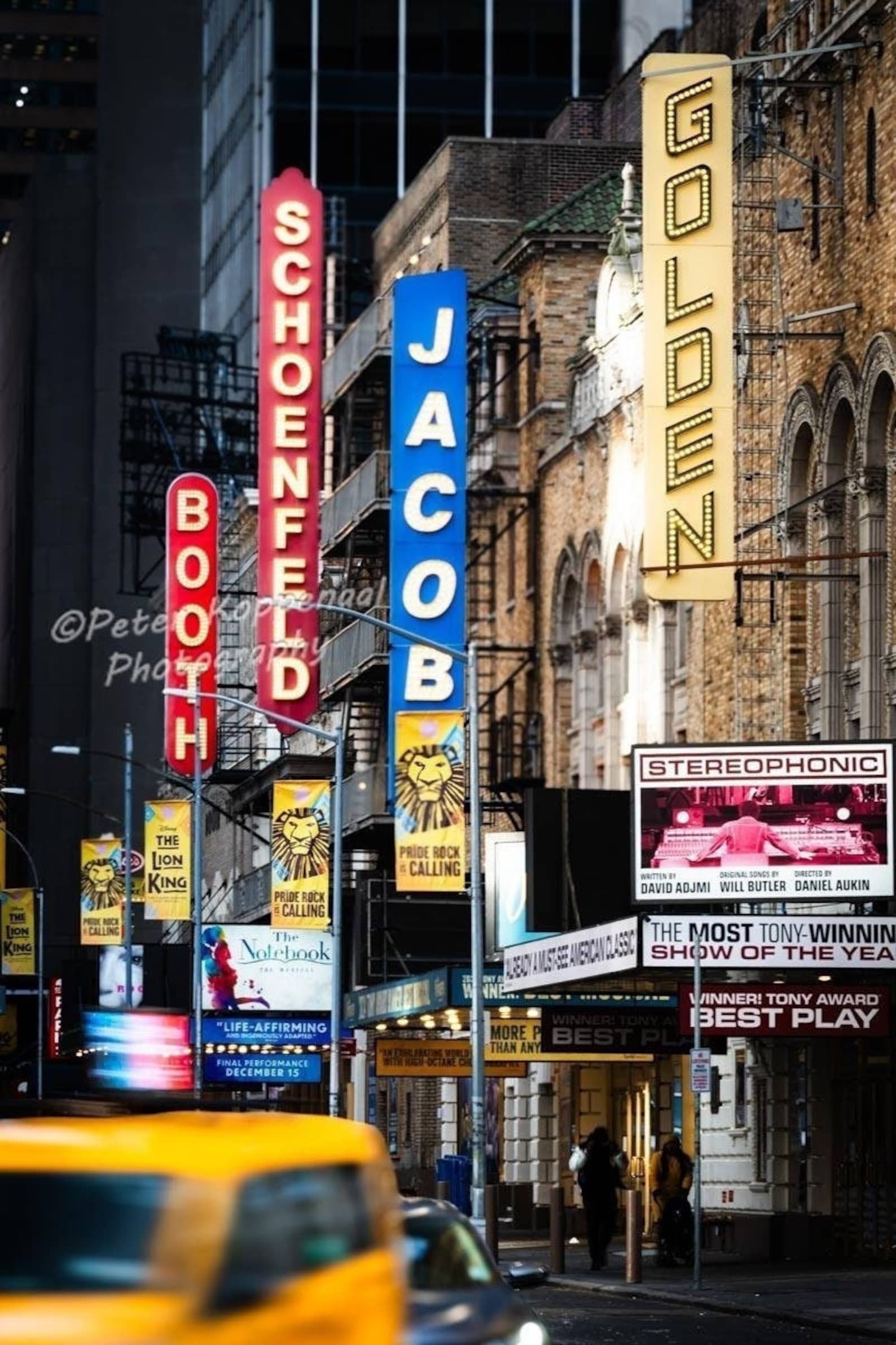Broadway Theater Row Photography, New York City Wall Art, NYC ...