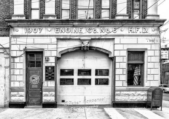 Hoboken Photography Firehouse Fire House Gritty Urban BOHO | Etsy
