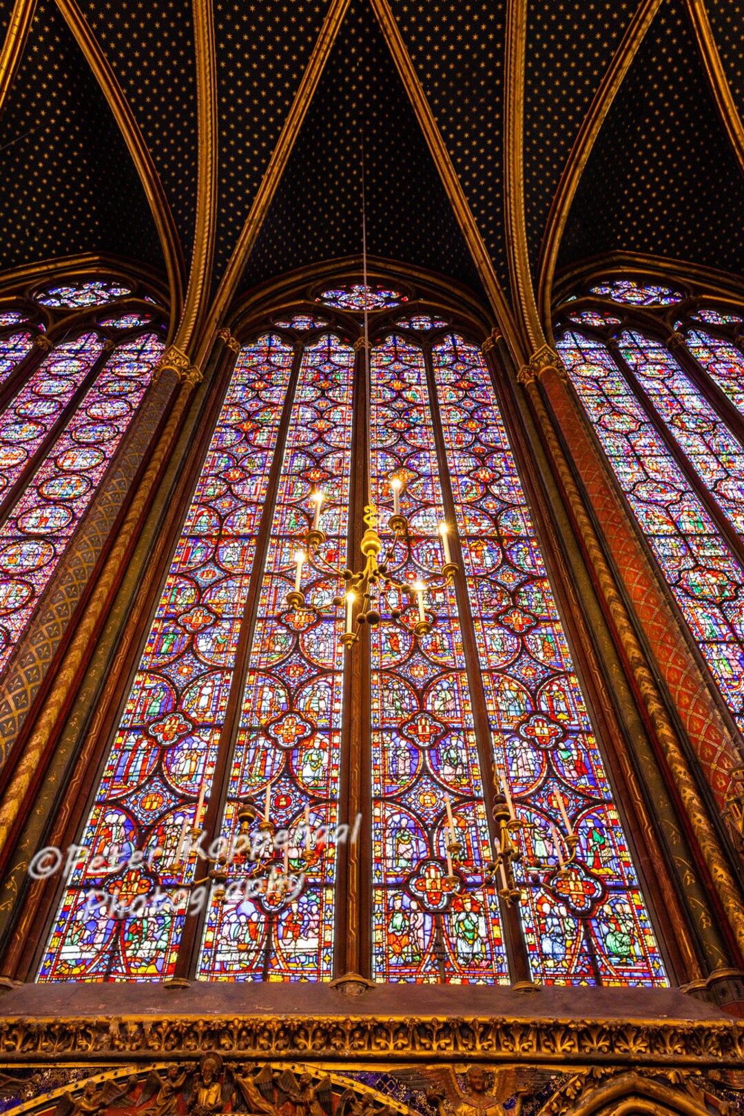 Sainte Chapelle Stained Glass Windows, Paris Photography, French ...