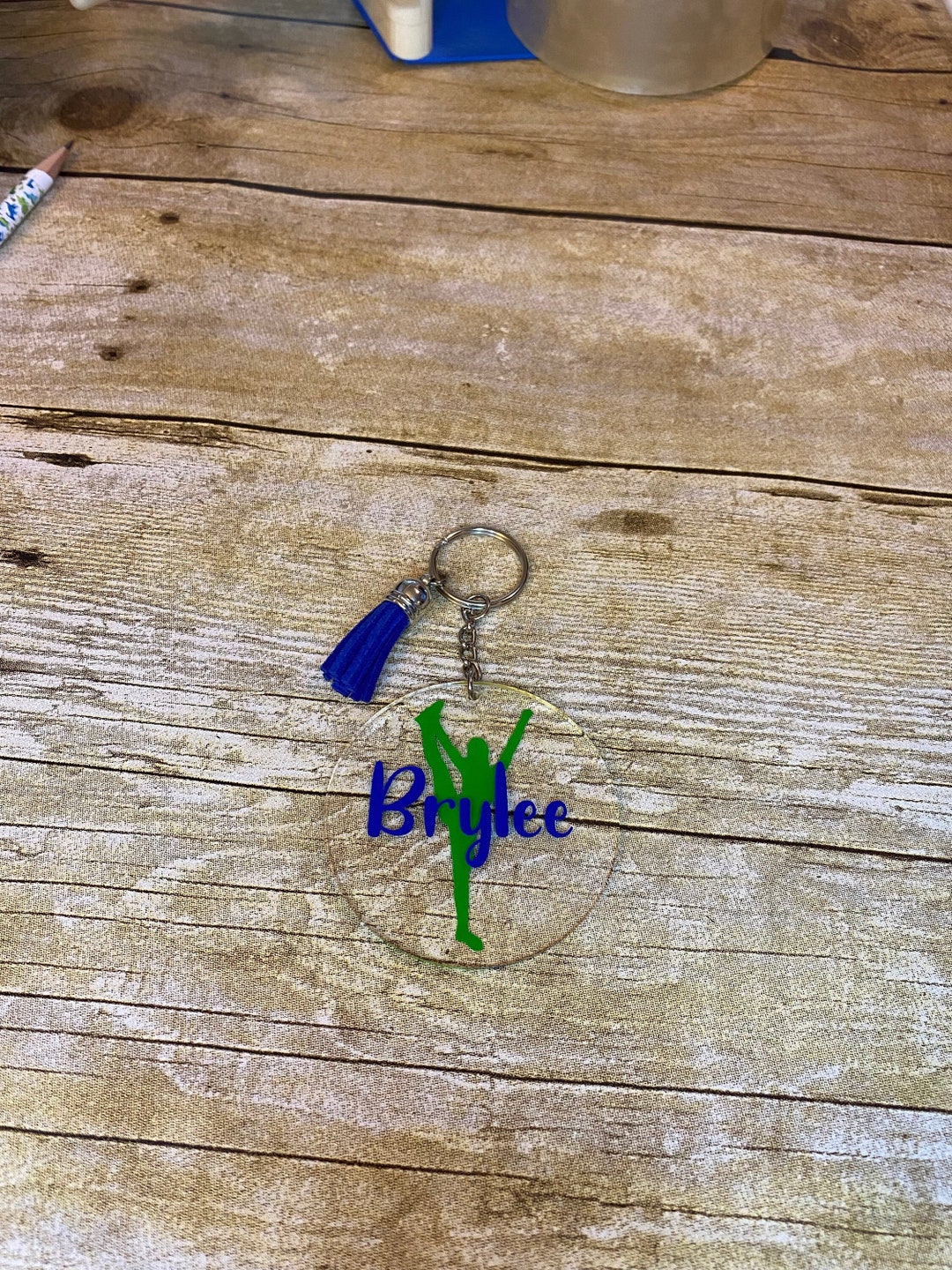 Comp Cheer Keychain. Competition Cheer Keychain. Keychain With Tassel ...