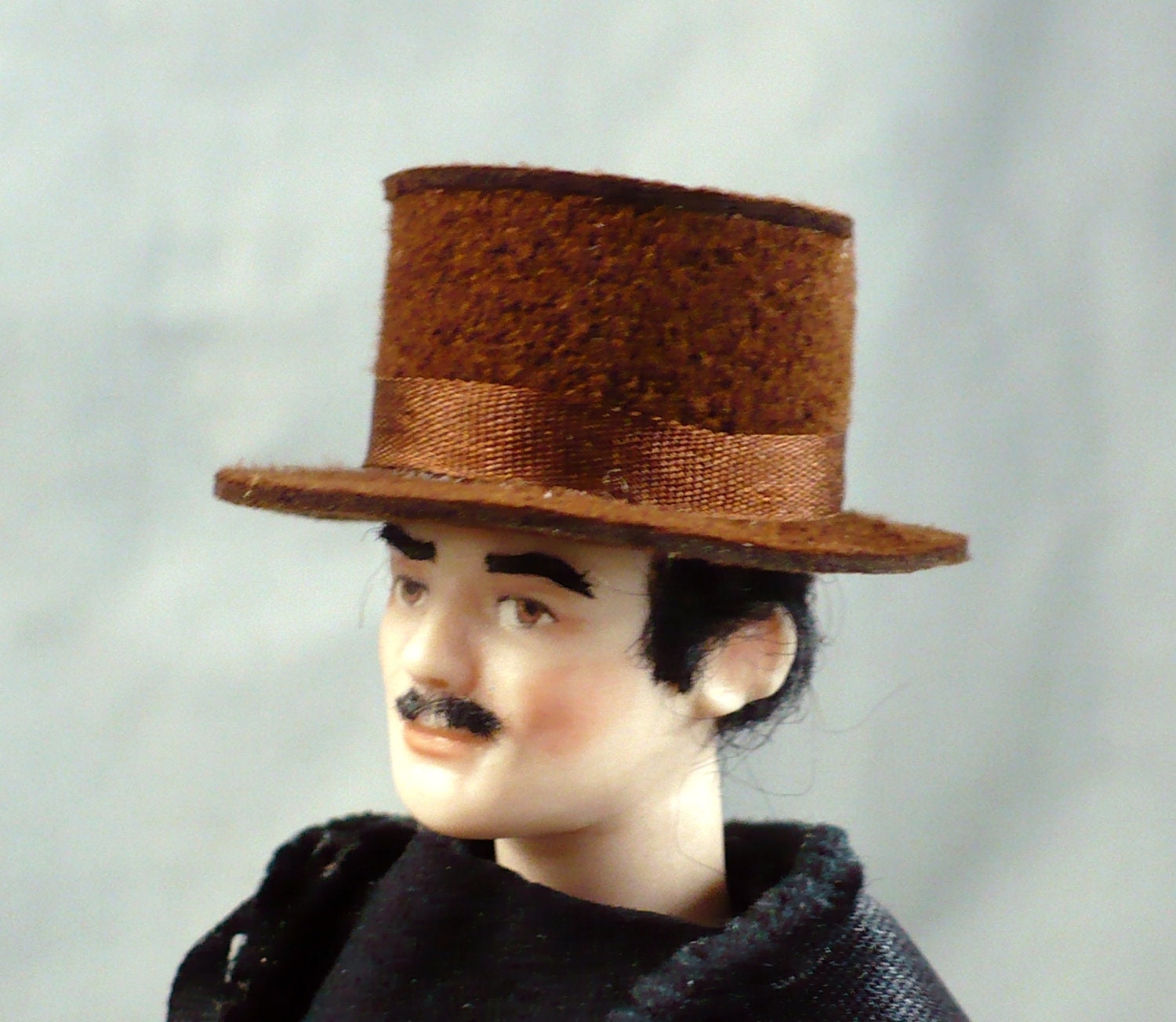 Dollhouse Top Hat Victorian Lord Gentleman 1-12 Scale Miniature Man ...