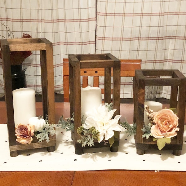 Rustic Lanterns - Etsy