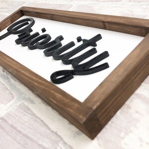 One Little Word Sign, Word of the Year, One Word, Mantra Sign,intention ...