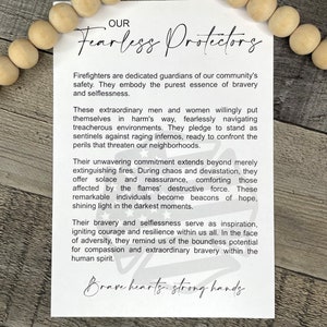 Fearless Protector / Firefighter Ornament - Etsy