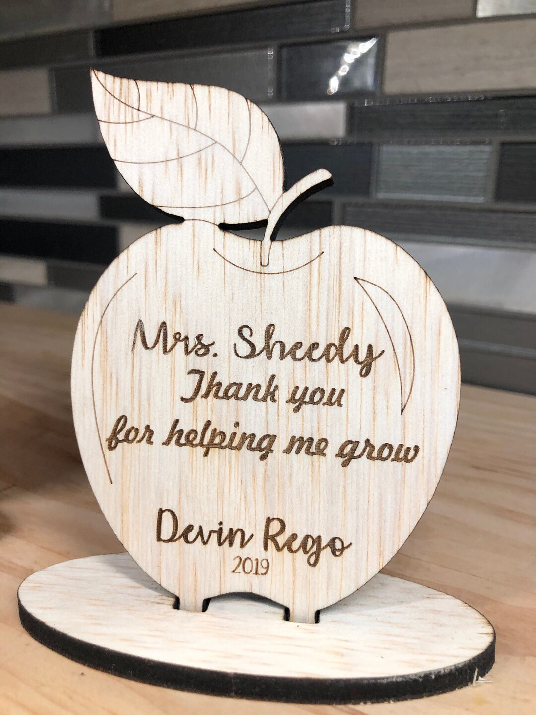 Personalized Teacher Thank You Gift | Teacher Appreciation Desk ...