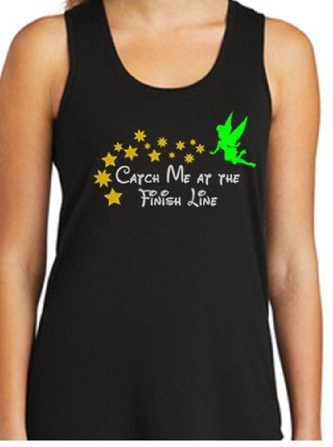 Catch Me at the Finish Line Tinkerbell Running Tank - Etsy