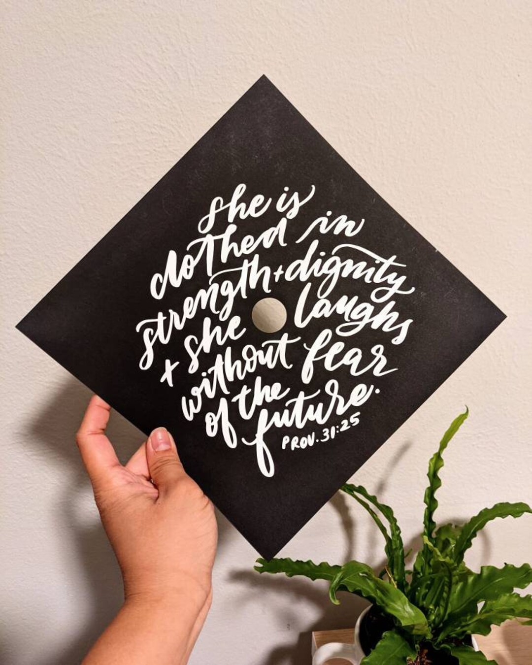 Proverbs 31 Graduation Cap Topper Customizable Graduation - Etsy