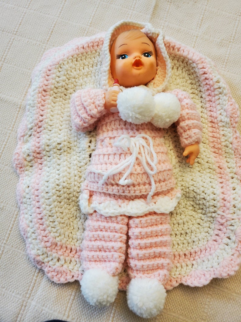 VINTAGE HAND CROCHETED Church Baby Doll - Etsy
