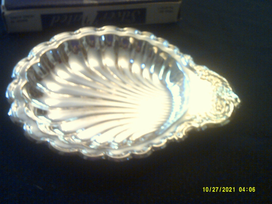 Silver Plated Shell Shape Tray From the Dar Collections - Etsy