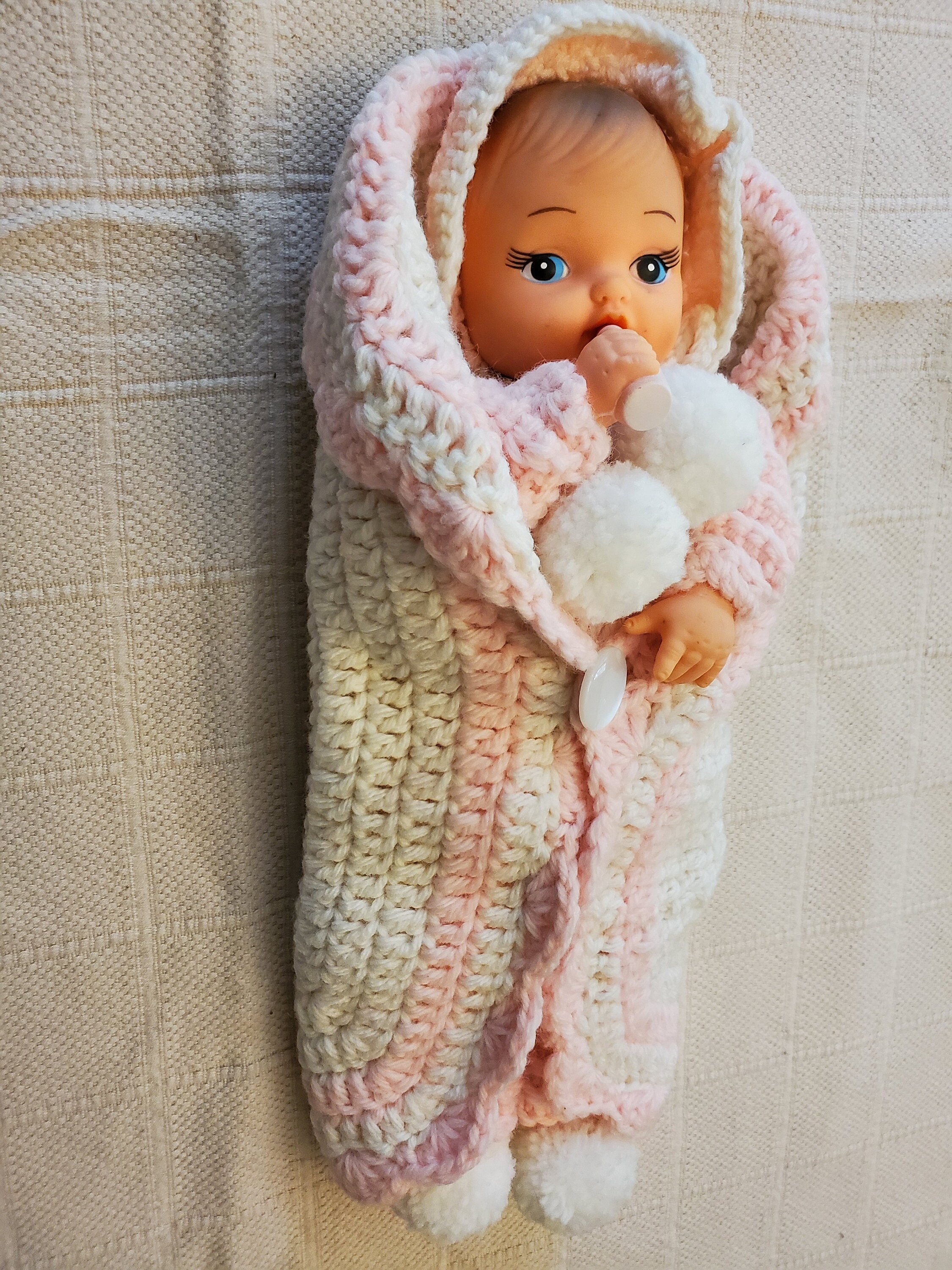 VINTAGE HAND CROCHETED Church Baby Doll - Etsy