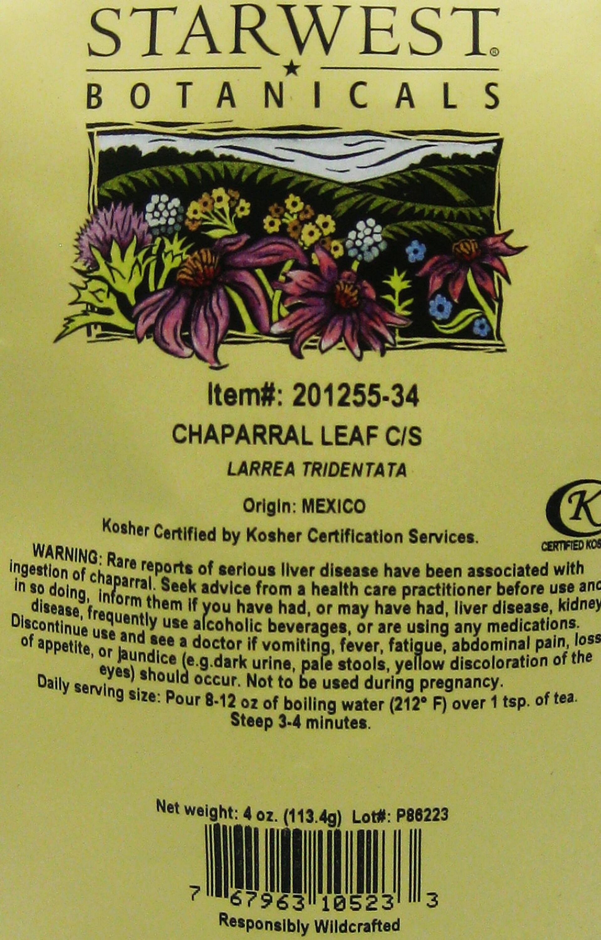 Chaparral Leaf C/S Wildcrafted 4 oz o 1 libra Larrea | Etsy