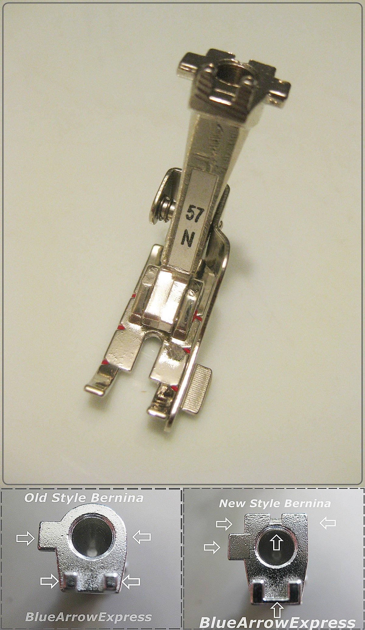 Bernina Compatible 1/4 Inch # 57 Patchwork Foot for All Activa, Artista ...