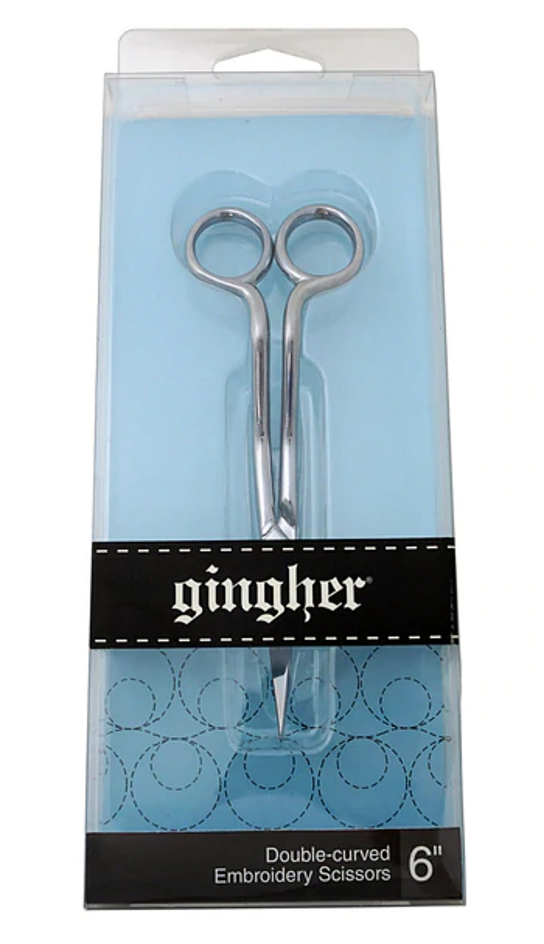Gingher 6 Inch Double-curved Machine Embroidery Scissors - Etsy