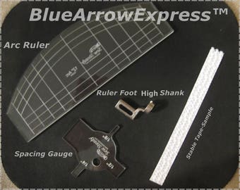 Free Motion Ruler Quilting Foot Set High Shank Fits Janome - Etsy