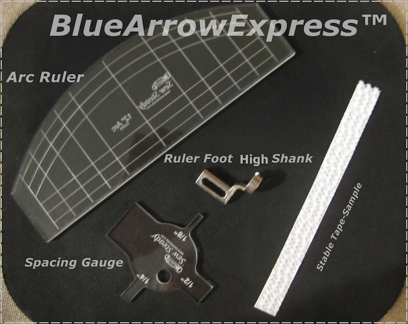 Free Motion Ruler Quilting Foot Set High Shank Fits Janome | Etsy