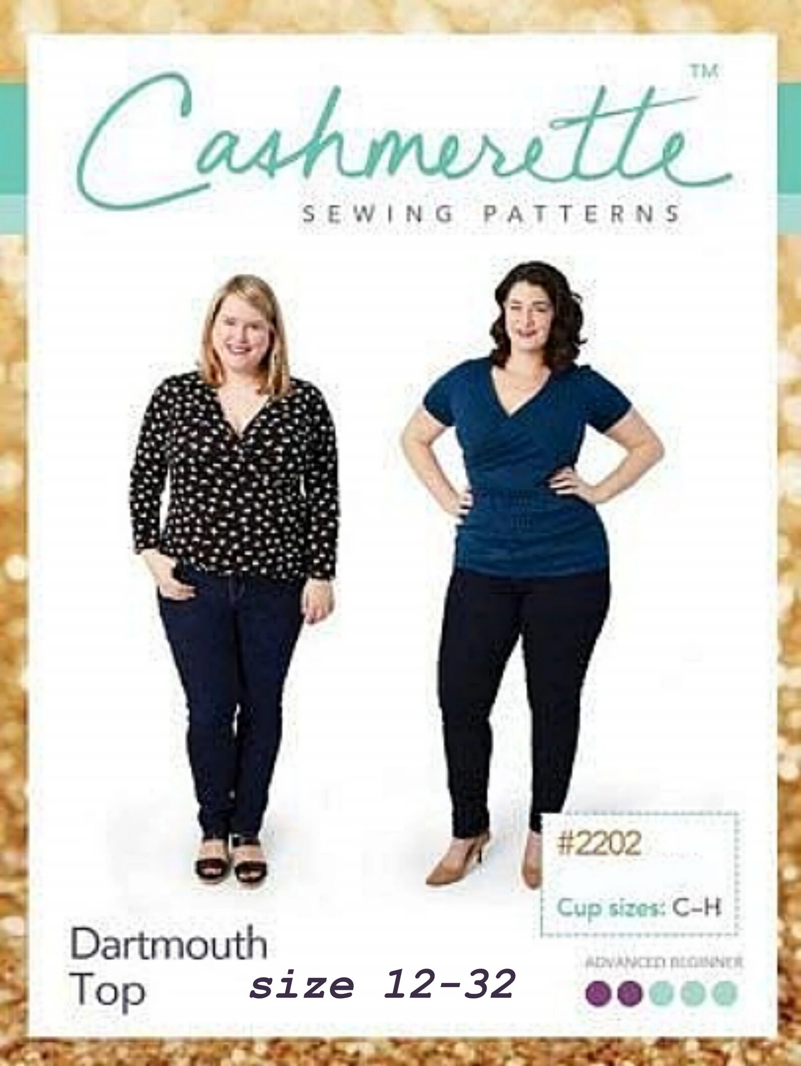 Curvy & Plus Sizes Cashmerette darmouth Top Pattern Sizes - Etsy