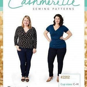 Curvy & Plus Sizes - Cashmerette -darmouth Top Pattern - Sizes 12-32 ...