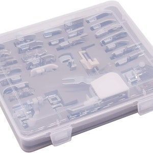 Complete 30 Pcs Presser Feet Set for Low Shank Sewing Machines: Brother ...
