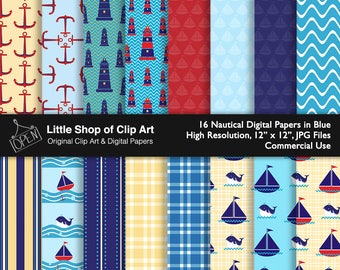 Nautical Paper Pack | Etsy