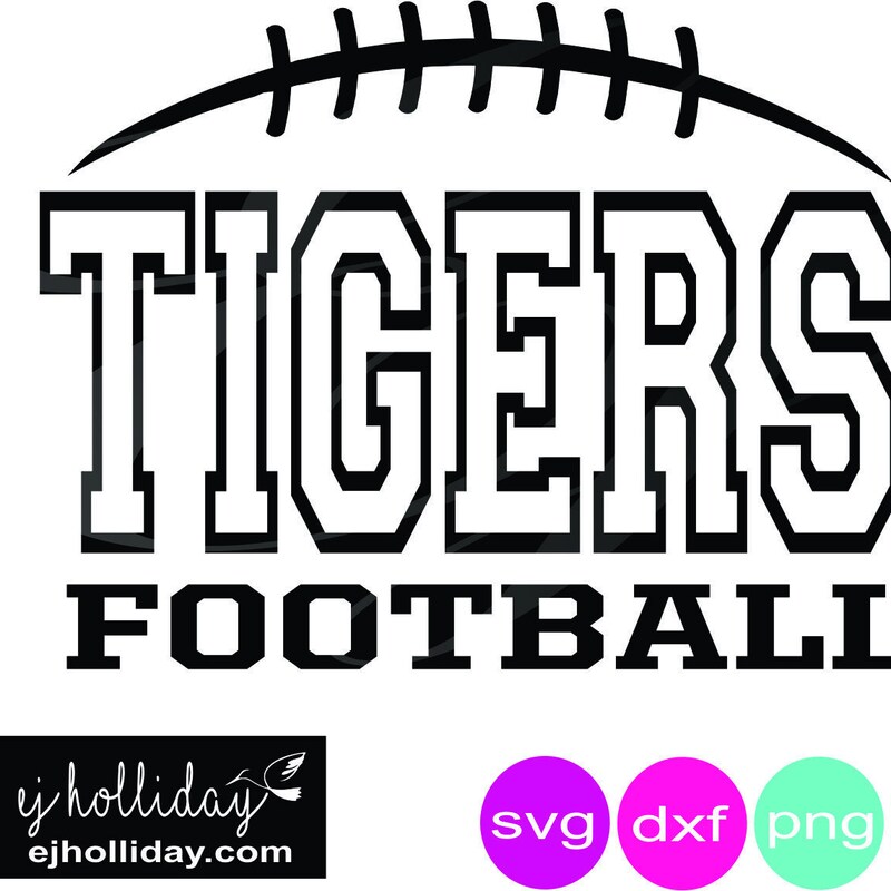 Tiger Football Svg - Etsy