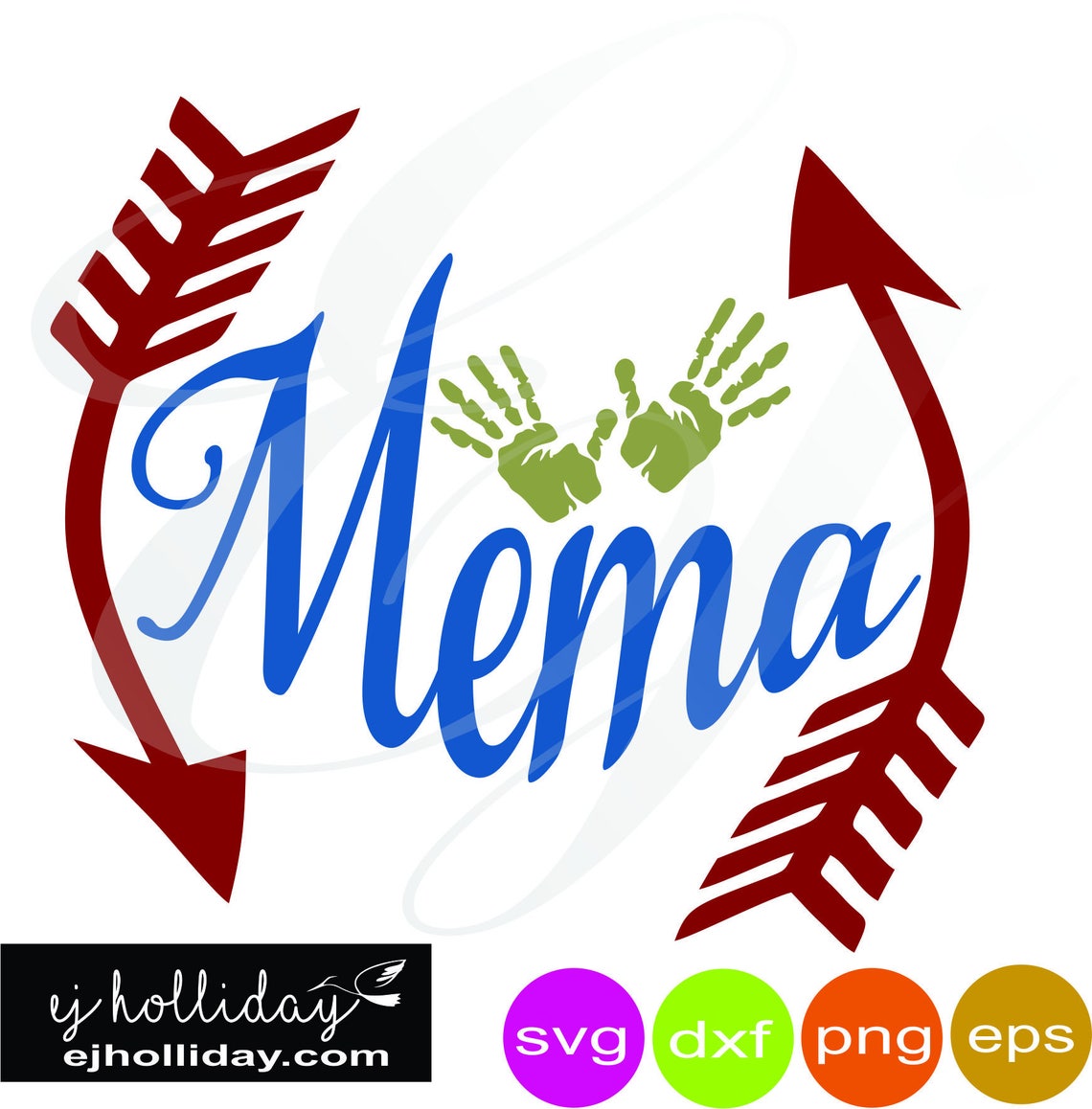Mema with hands svg dxf eps png arrows Digital Cutting Design | Etsy