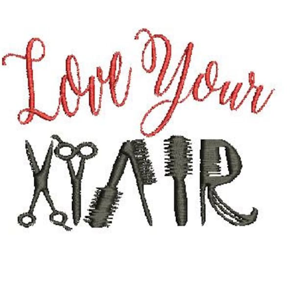 Hair Stylist Embroidery Design - Etsy