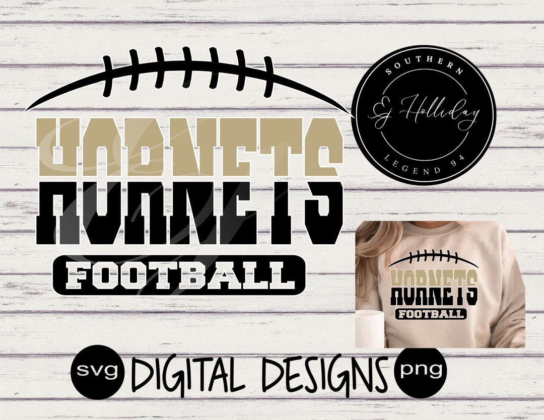 Hornets Football Split Design Team Mascot Team Spirit Digital Design ...