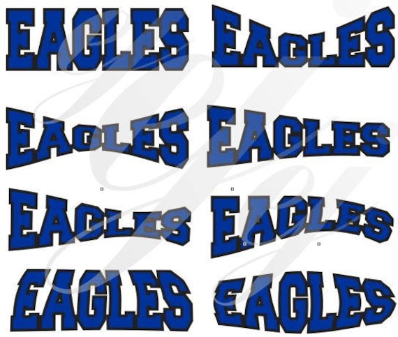 Northside Eagles Curved Layouts Houston County Ga SVG EPS DXF | Etsy