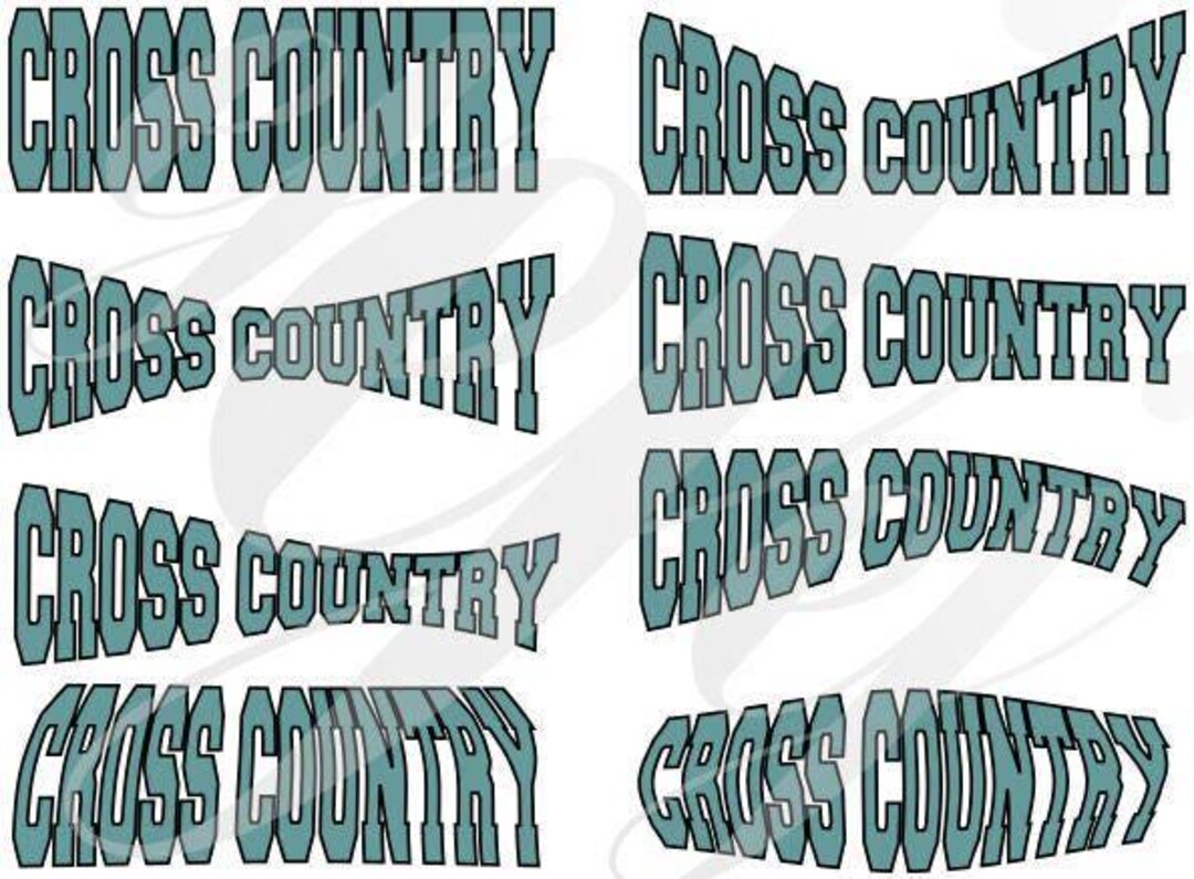 Cross Country Layouts SVG EPS DXF Digital Cutting Design- Instant ...