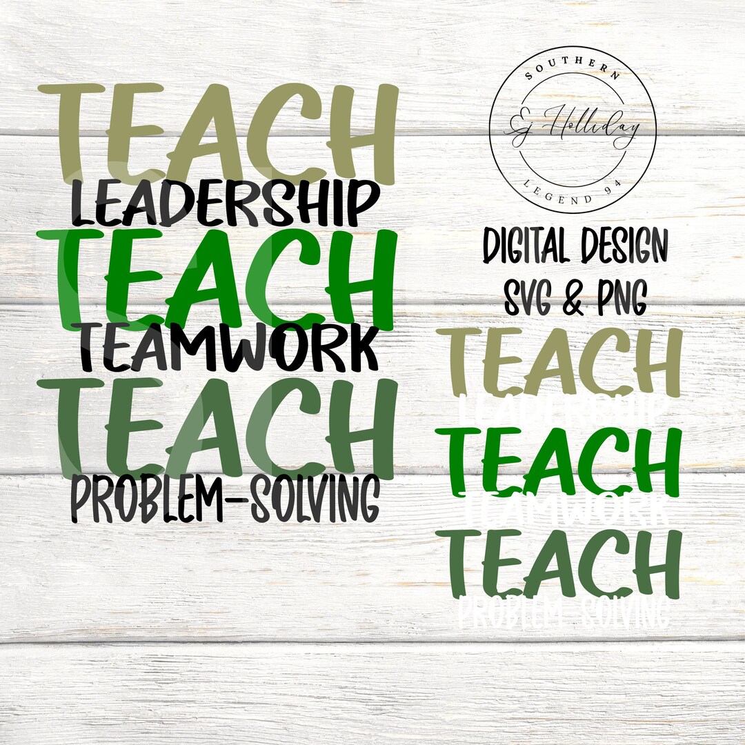 Teach Leadership, Teach Teamwork, Teach Problem Solving, Teach Svg ...