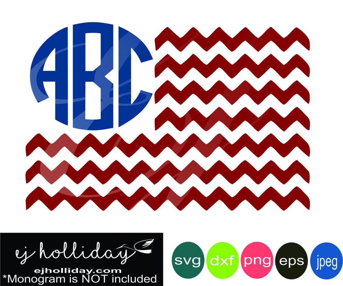 Monogram Chevron Flag Eps Svg Dxf Png Jpg Jpeg Instant Digital - Etsy